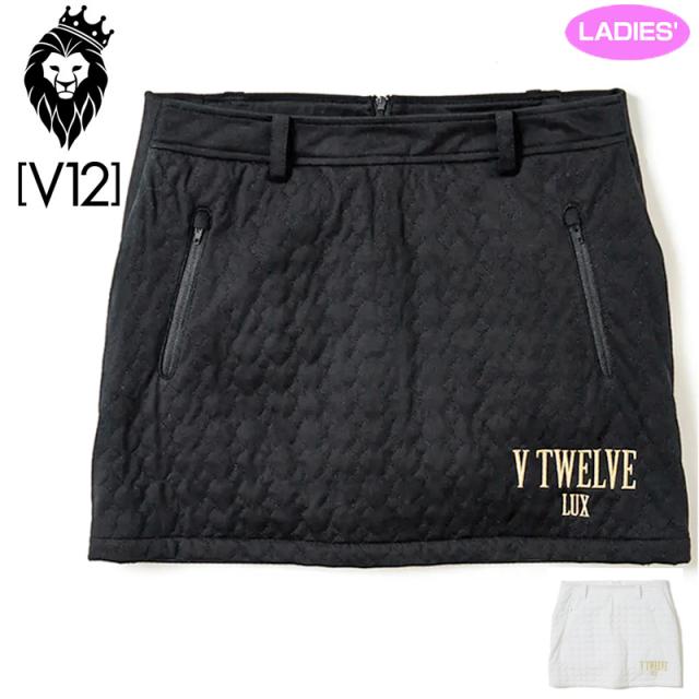 V12 ゴルフ キルティング スカート LX QUILT SKIRT VLX2220-SK01 ヴィ・トゥエルヴ 【新品】RCBR ゴルフウェア レディース スコート V12 GOLF NOV3