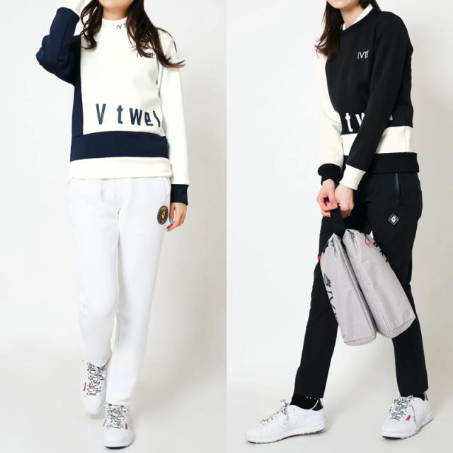 V12 ゴルフ レディース 長袖 スウェット MATTO CREW V122320-SW08 ダンボールニット 【新品】SCBR ゴルフウェア おしゃれ スエット トップス V12GOLF OCT1 V12 ゴルフ レディース 長袖 スウェット MATTO CREW V122320-SW08