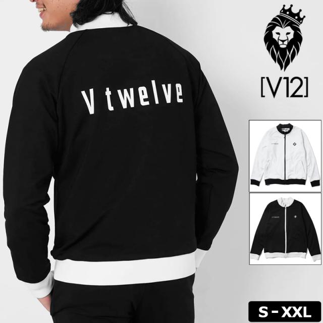 V12 ゴルフ × LEONコラボ メンズ 長袖ジャケット フルジップ LIV TOP V122321-SW19 ヴィ・トゥエルヴ 【新品】SCBR レオンコラボ ゴルフウェア ブルゾン トップス V12 GOLF