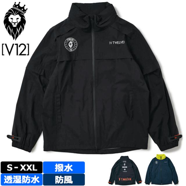 V12 ゴルフ メンズ 長袖 レインジャケット 2WAY 収納ケース付き LINE UP RAIN JKT V122410-JK01 ヴィ・トゥエルヴ 【新品】TAAR レインウェア V12 GOLF FEB2