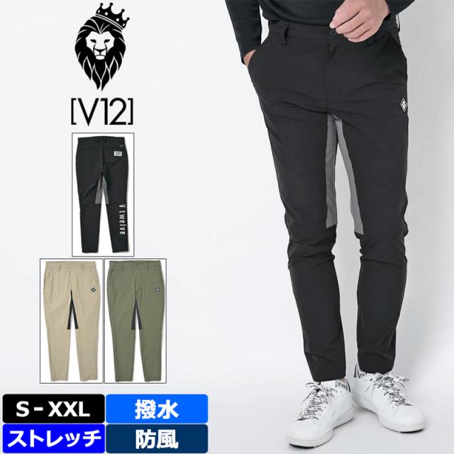V12 ゴルフ メンズ テーパード ロングパンツ PLAY PANTS V122410-PN05 ヴィ・トゥエルヴ 【新品】TAAR ロンパン ゴルフウェア GOLF FEB2