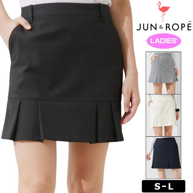JUN＆ROPE プリーツスカート コスミカルウォーム 裾タック インナー付き ERC54110 【新品】TCBR ゴルフウェア ボトムス ジュン アンド ロペ ジュンロペ OCT1