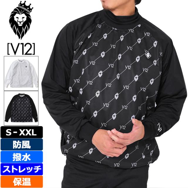 V12 ゴルフ メンズ プルオーバー ジャケット 軽量 撥水 防風 ストレッチ 保温 VLOG SNEAD V122420-JK08 ヴィ・トゥエルヴ 【新品】TCBR ブイログ スニード ジャック ゴルフウェア V12GOLF