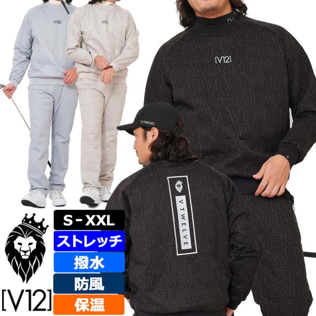 V12 ゴルフ × ZEROFITコラボ メンズ 長袖 ジャケット ZF WARM SNEAD V122421-JK17 ストレッチ 撥水 防風 保温 ヴィ・トゥエルヴ 【新品】TCBR スニード ゴルフウェア V12 GOLF ゼロフィット HEAT RUB ヒートラブ