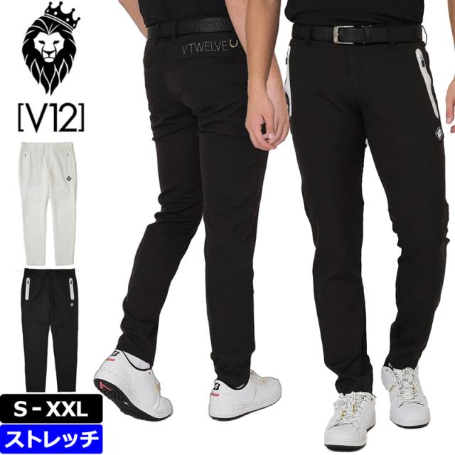 V12 ゴルフ 2025 メンズ テーパード ロングパンツ WZ PANTS V122510-PN04 ヴィ・トゥエルヴ 【新品】25SS ロンパン ゴルフウェア ストレッチ シンプル V12GOLF