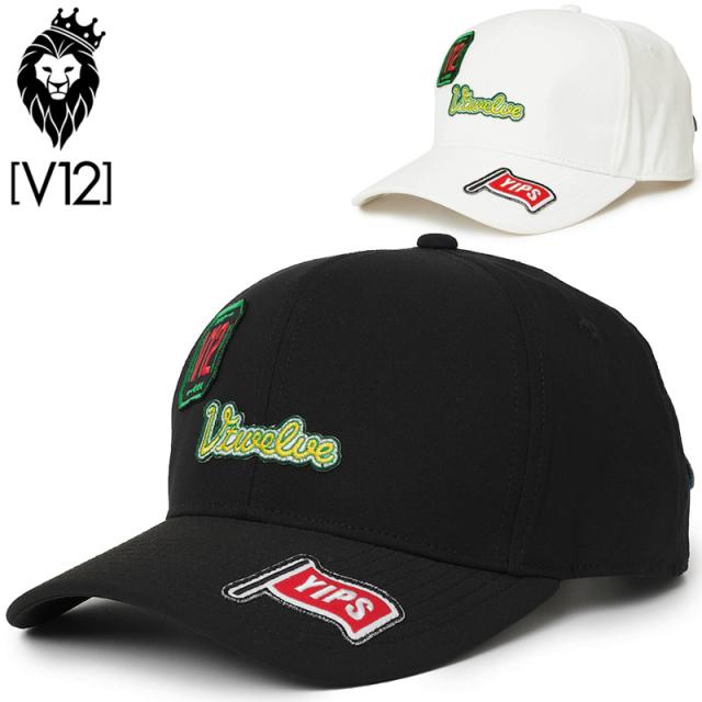 V12 ゴルフ 2025 スナップバック キャップ WAP CAP V122520-CP09 ワッペン ヴィ・トゥエルヴ 【新品】25FW ゴルフウェア メンズ レディース ユニセックス V12 GOLF SEP1
