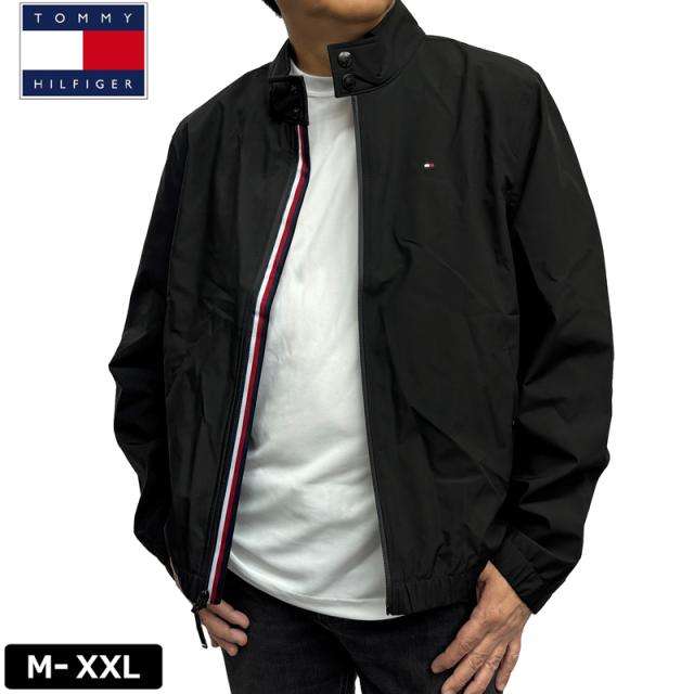   トミーヒルフィガー 2025 メンズ スタンドネック ジャケット 155CZ309 ブラック【新品】25FW ブルゾン ジャンパー アウター トップス フルジップ