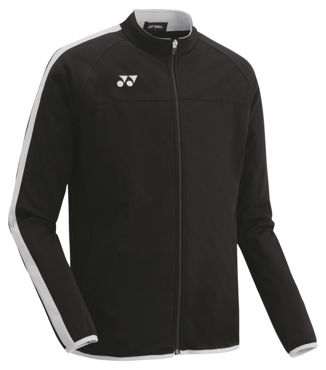 YONEX ヨネックス トレーニングトップ 長袖ジャケット FW5007 076 ブラック/シルバー サッカー ウェア 男女共用 ユニ メンズ スポーツ テニス