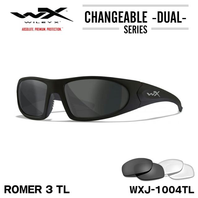 ワイリーエックス サングラス WXJ-1004TL ローマ3 ティーエル ROMER3 TL 2レンズ マットブラック