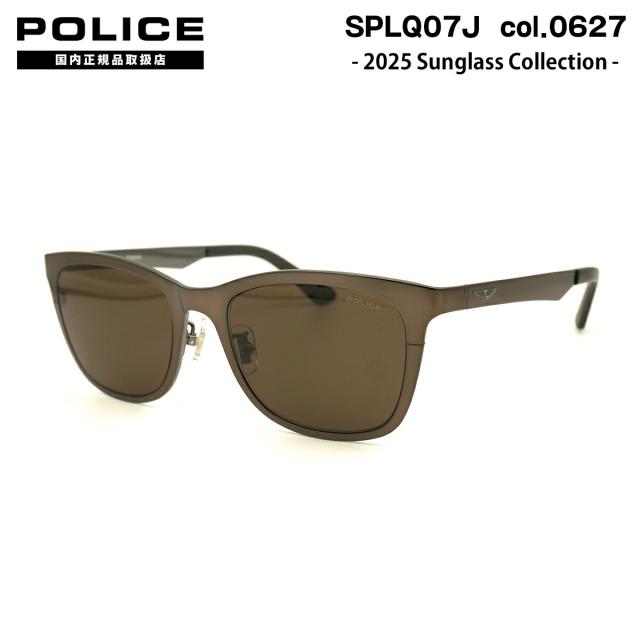 ポリス サングラス 2025 SPLQ07J 0627 52mm アジアンフィット POLICE 国内正規品 紫外線カット UVカット