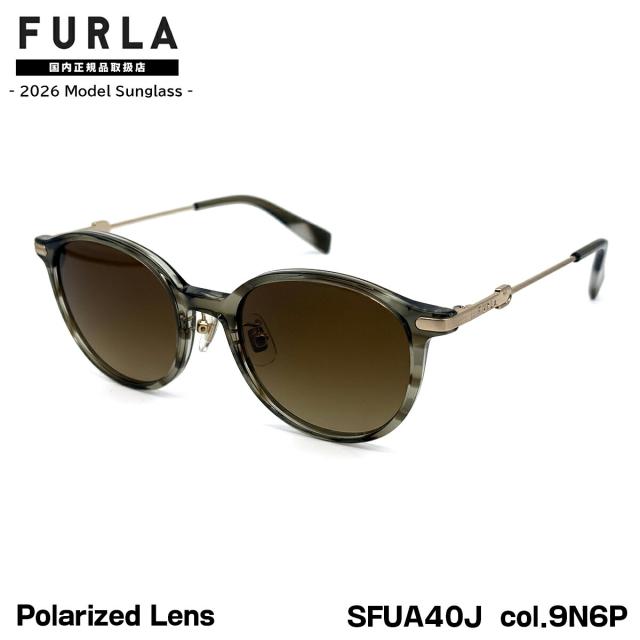 フルラ 偏光 サングラス 2026 SFUA40J col.9N6P 50mm アジアンフィット FURLA 国内正規品 紫外線カット UVカット