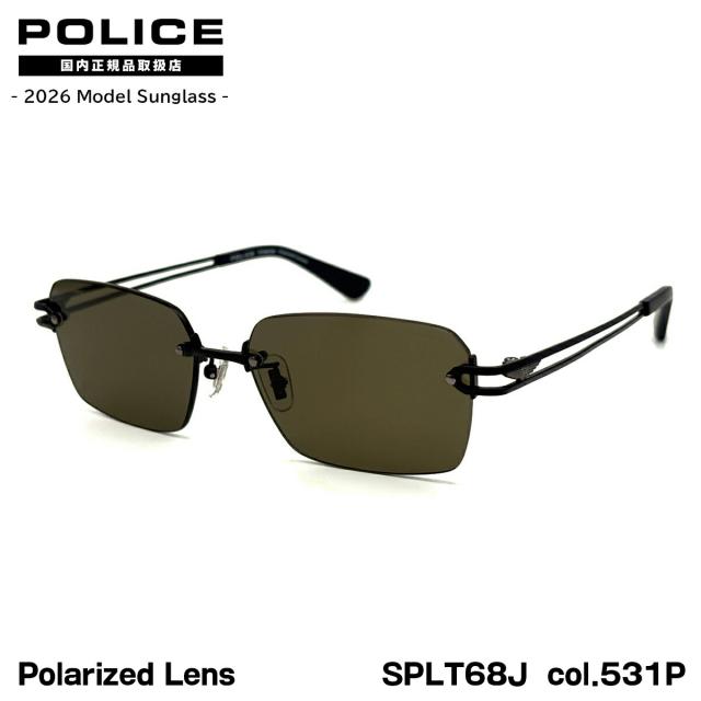 ポリス 偏光 サングラス 2026 SPLT68J col.531P 56mm アジアンフィット POLICE ORIGINS 国内正規品 紫外線カット UVカット