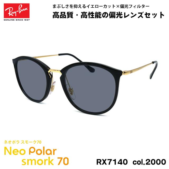 レイバン 偏光 サングラス ネオポラ RX7140 (RB7140) 2000 51mm Ray-Ban スモーク70 UVカット