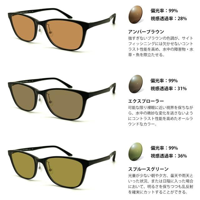 大きいサイズ 偏光 サングラス RARTS EC-1061 col.1 57mm EYEs CLOUD