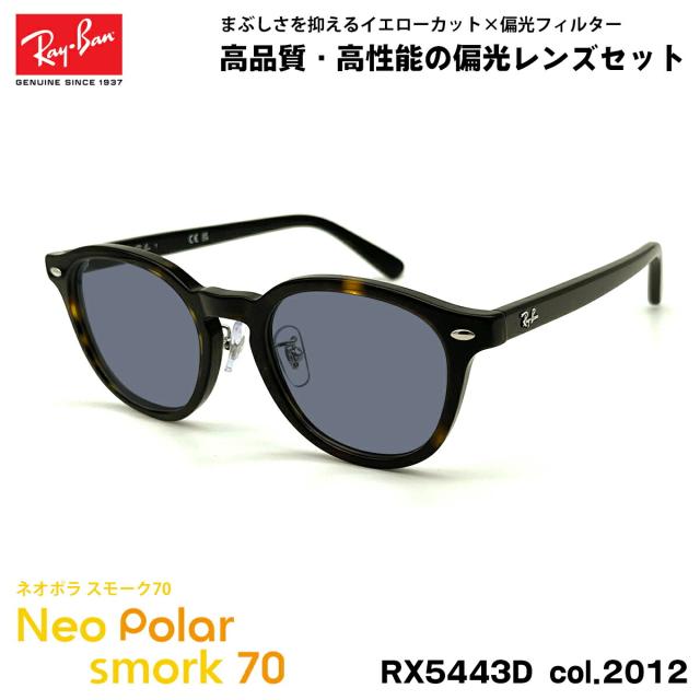 レイバン 偏光 サングラス ネオポラ RX5443D (RB5443D) 2012 49mm Ray-Ban アジアンフィット スモーク70 UVカット