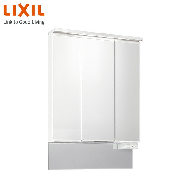 洗面化粧台 ミラーキャビネット 幅75cm 3面鏡全収納タイプ くもり止めコート付 スリムLED MJ1X2-753TXJU 洗面台 化粧台 イナックス リクシル イナックス(INAX ...