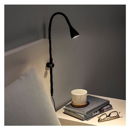 IKEA イケア LEDウォール クリップ式 スポットライト ブラック IKEA イケア LEDウォール クリップ式 スポットライト ブラック