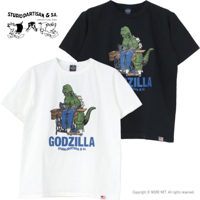 ステュディオ・ダルチザン STUDIO D'ARTISAN ゴジラコラボTシャツ GZ-015 メンズ 日本製 半袖 USAコットン