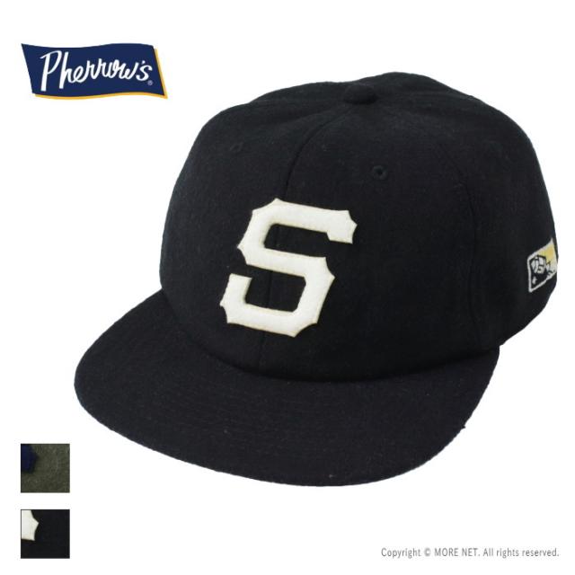 フェローズ PHERROW'S Sロゴ ウールブレンドキャップ 24W-PWC1 メンズ 帽子