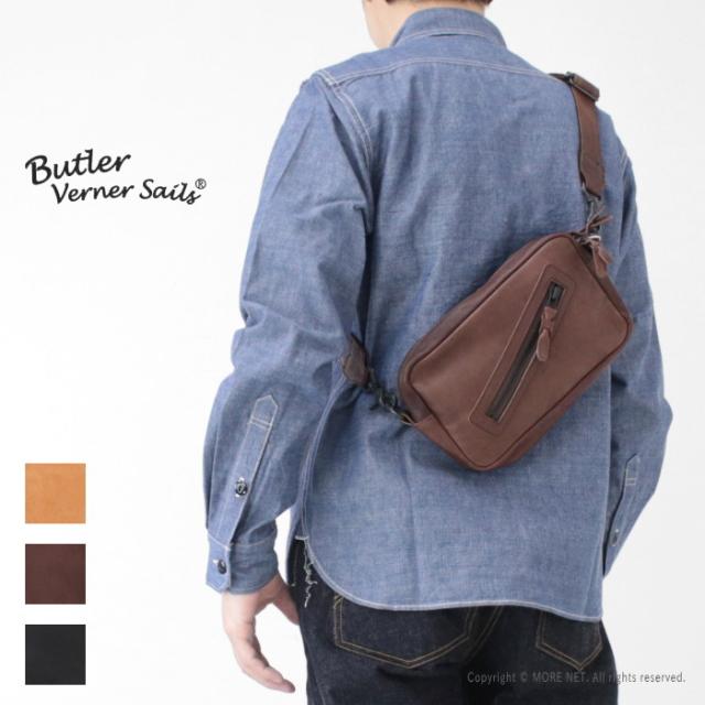 バトラーバーナーセイルズ Butler Verner Sails 馬革スクエアジップショルダー JA-2427-33 メンズ レディース 鞄