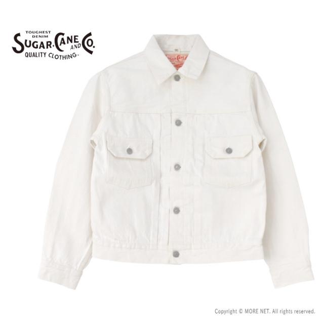 シュガーケーン SUGAR CANE 13ozホワイトデニムジャケット 1953年モデル SC15720 メンズ 日本製 Gジャン 2ndタイプ