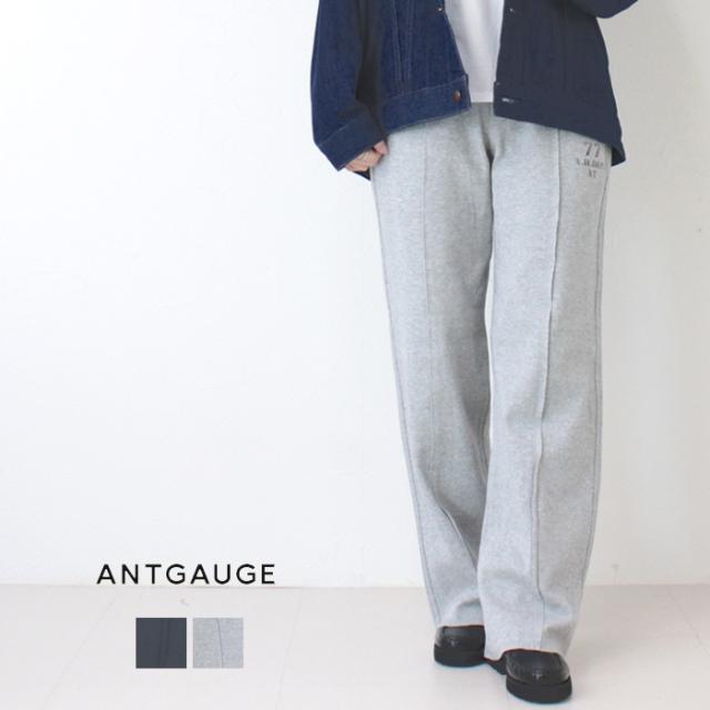 アントゲージ Antgauge ダブルフェイスサーマルストレートパンツ C2351 リラックス ロング丈 ウエストゴム レディース
