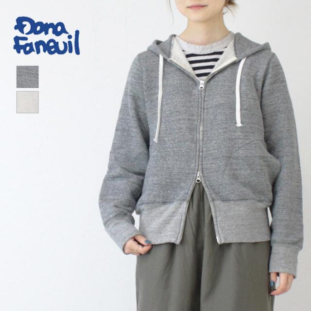ダナファヌル Dana Faneuil 3飛びガーゼ裏毛パーカー D-5125316 スウェット ダブルジップ 長袖 日本製 レディース