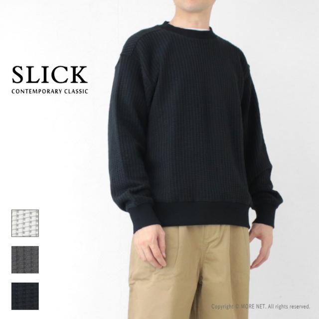 スリック SLICK ビッグワッフルプルオーバー 5131014 メンズ ニット Tシャツ