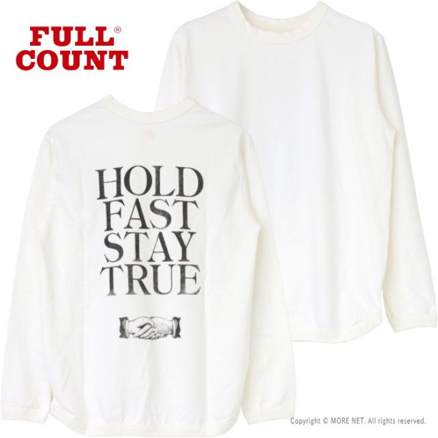 フルカウント FULLCOUNT STEPHEN KENNYコラボプリントTシャツ 5222LPT-9 メンズ 日本製 長袖 HOLD FAST STAY TRUE