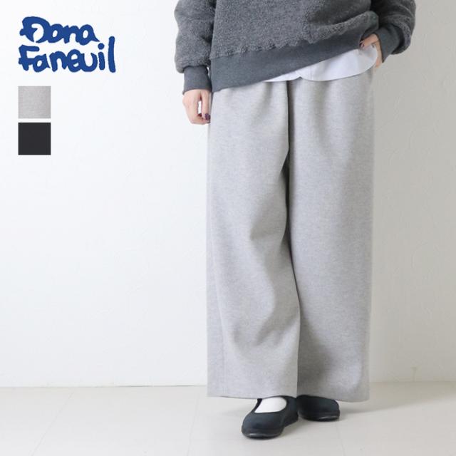 ダナファヌル Dana Faneuil WOOLLET SOFT ワイドイージーパンツ D-7125406 日本製 ストレート ウールライク ロング レディース 裾直し対象外