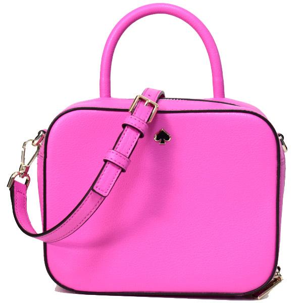 ケイトスペード バッグ katespade グレインレザー マディ トップ ハンドル カメラバッグ クロスボディ 2way ショルダー ハンドバッグ ブライトピオニー WKRU6829