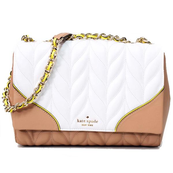 ケイトスペード バッグ katespade ぺブルレザー ブライアー レーン キルティング カラーブロック チェーン エメリン 2way クロスボディー 斜めがけ ショルダーバッグ ホワイトダブマルチ WKRU6719