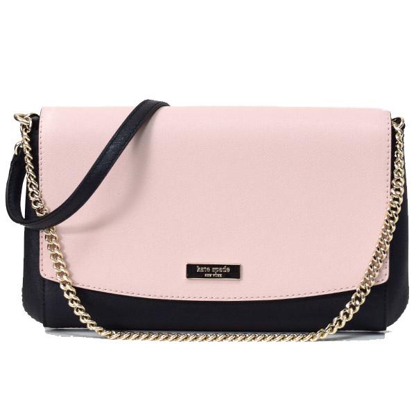 ケイトスペード バッグ katespade サフィアーノレザー ローレル ウェイ グリーア 3way クラッチ クロスボディー 斜めがけ ショルダー ハンドバッグ ライトピンク×ブラックB WKRU5437