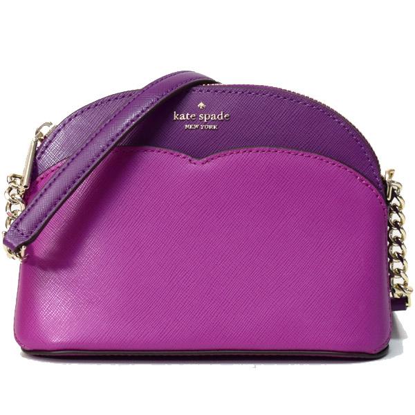 ケイトスペード バッグ katespade サフィアーノ ペイトン カラーブロック ロゴ スモール ドーム型 クロスボディ 斜めがけ ショルダー バッグ バハローズマルチ WLRU6299