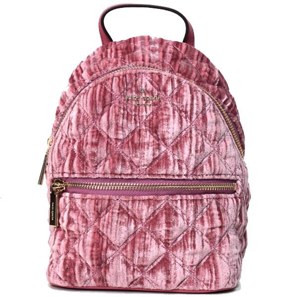 ケイトスペード バックパック katespade バッグ ベルベット レザー ナタリア クラッシュド ミニ コンバーチブル 3WAY 斜めがけ ショルダー ハンドバッグ リュックサック バックパック ピンク WKR00171