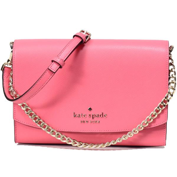 ケイトスペード バッグ katespade サフィアーノレザー カーソン コンバーチブル クロスボディ 3way 斜めがけ ショルダー クラッチ ハンドバッグ ガーデンピンク WKR00119