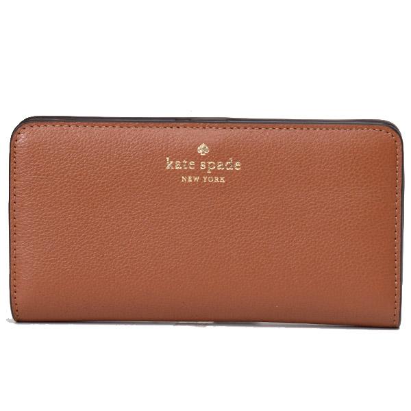 ケイトスペード 長財布 katespade レザー ベイリー ラージ スリム ウォレット 二つ折り 財布 ウォームジンジャー K9754