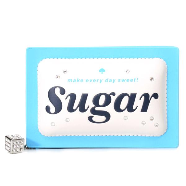 ケイトスペード カードケース katespade レザー コーヒー ブレイク シュガー ストーン ふわふわ ジップ ケース 小銭入れ カードホルダー クリームマルチ KF486