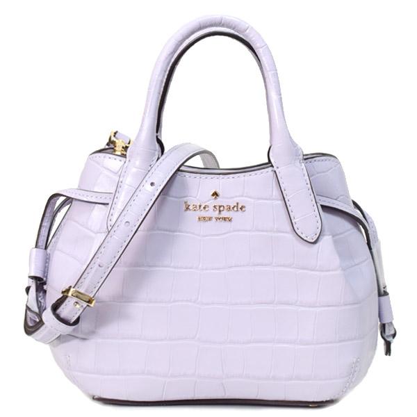 ケイトスペード バッグ katespade クロコダイル エンボスドレザー ダンプリン ミニ サッチェル 2WAY クロスボディ 斜め掛け ショルダー ハンドバッグ ラベンダークリーム KI860