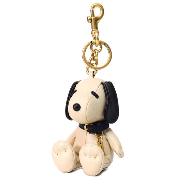 コーチ キーホルダー スヌーピー COACH ピーナッツ コラボ レザー バッグチャーム キーリング マルチ CBH29