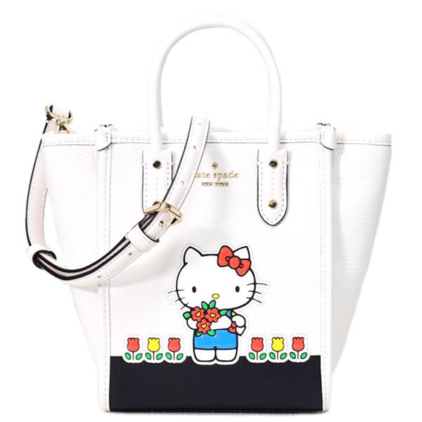 ケイトスペード ハローキティ バッグ katespade キティちゃん コラボ ぺブルレザー エラ ミニ 2way 斜めがけ ショルダー トートバッグ マルチ KK179