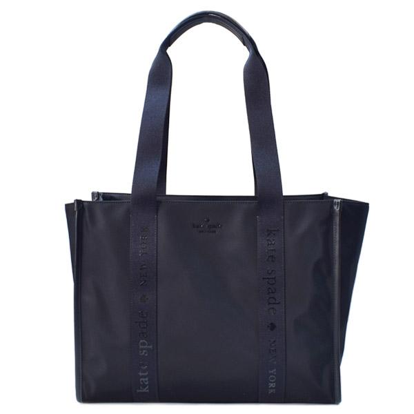 ケイトスペード バッグ katespade ナイロン ロゴ キップ ラージ トートバッグ ブラック KL934