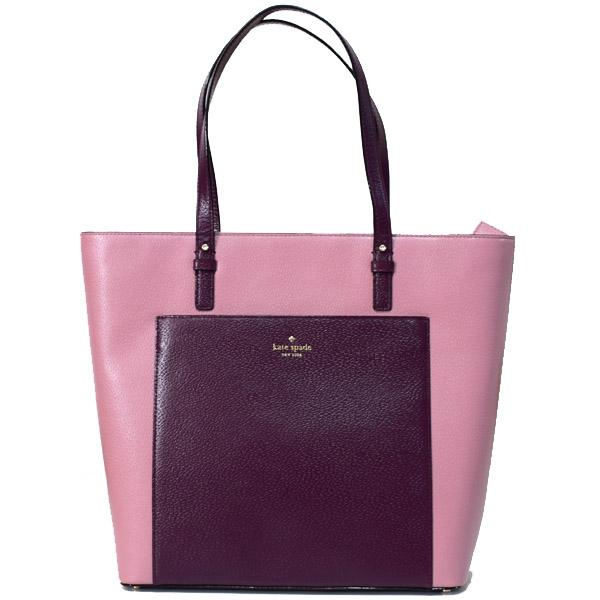 ケイトスペード バッグ katespade レザー グランド ストリート カラーブロック ラージ ショルダー トートバッグ ダスティーピオニーマルチ 4854