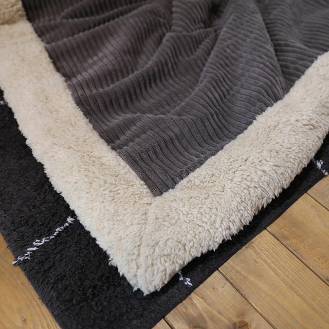 掛け布団単品】MUKF コーデュロイ 薄掛け こたつ布団 幅190 奥行190cm