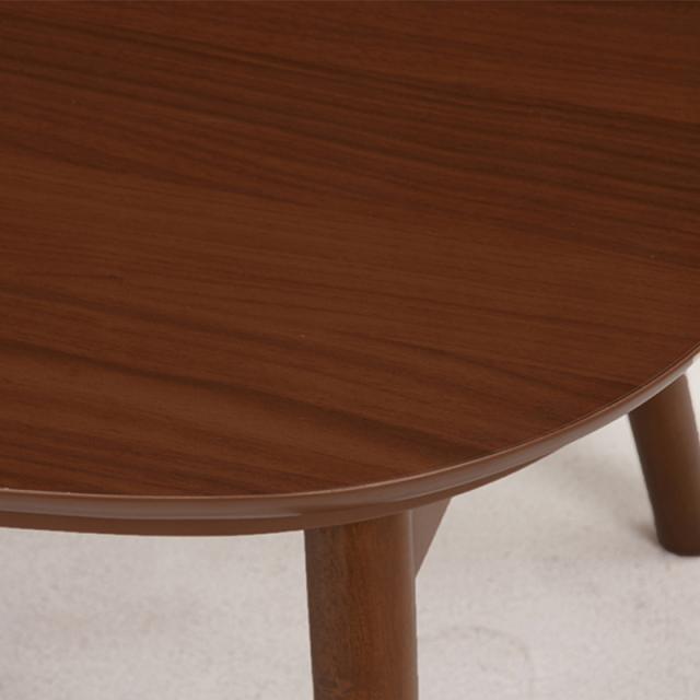 2点セット】こたつ+薄掛けこたつふとんセット 北欧柄 グリーン 丸柄