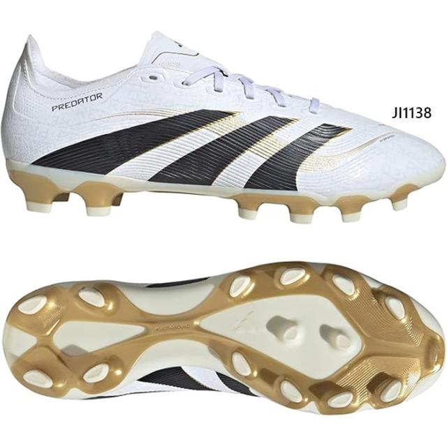 アディダス メンズ プレデター LEAGUE HG/AG サッカーシューズ 固定式 スパイク 硬い土 人工芝 ホワイト 白 送料無料 adidas JI1138