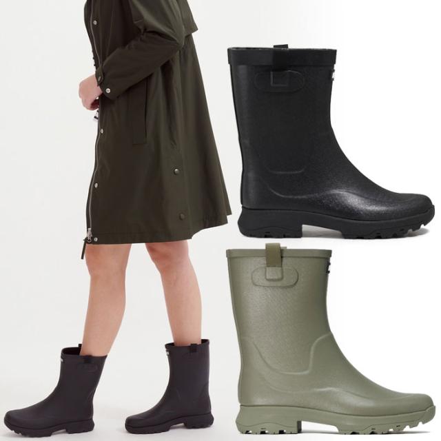 エーグル レディース アリア ラバーブーツ カジュアルシューズ 防水 レインブーツ ブラック 黒 送料無料 AIGLE ZZFS061