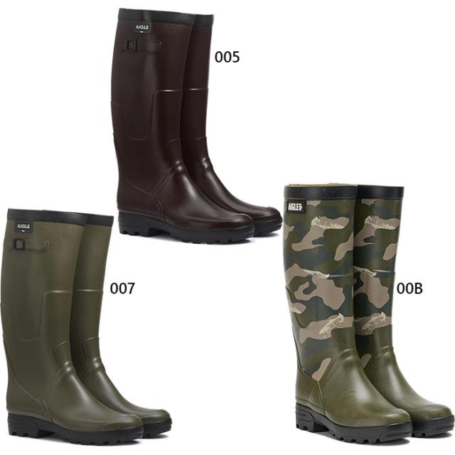 エーグル メンズ ベニル ラバーブーツ カジュアルシューズ アウトドア レインブーツ ブラウン カーキ 茶色 送料無料 AIGLE ZZH8578