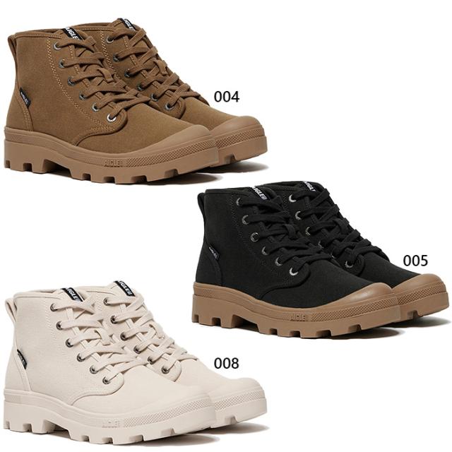 エーグル メンズ レディース テネレ キャンバス ミッド スニーカー シューズ 紐靴 アウトドア 送料無料 AIGLE ZOHNA82