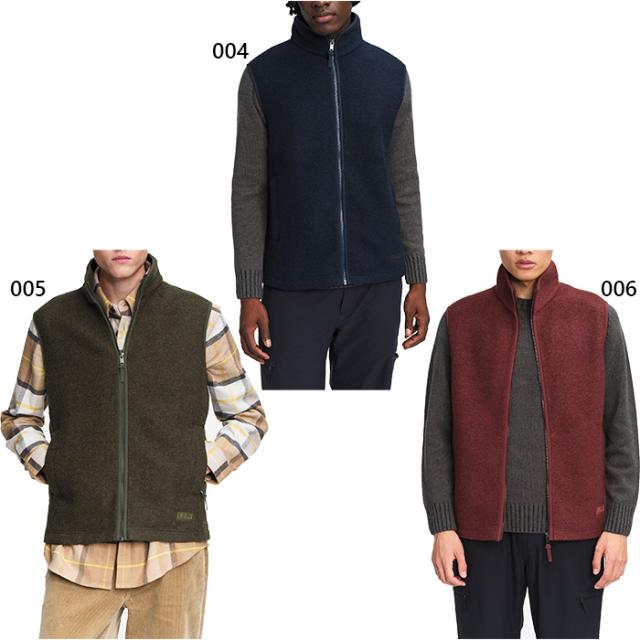 エーグル メンズ ウールブレンド ノースリーブフリース カジュアルウェア トップス 保温 送料無料 AIGLE ZSHBK77